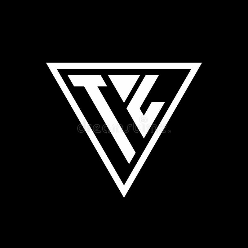 TL Logo Monogram with Triangle Shape Designs Template Stock Vector ...