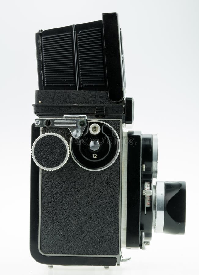 Tlr camera stock image. Image of isolated, antique, focus - 69866335