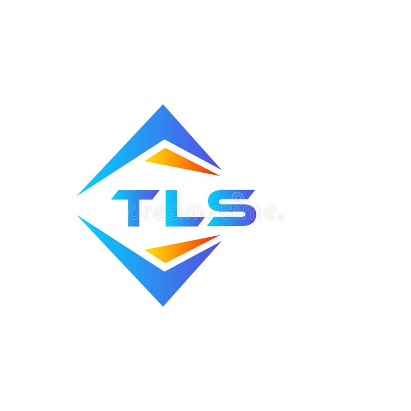 TLS Abstract Technology Logo Design on White Background. TLS Creative ...