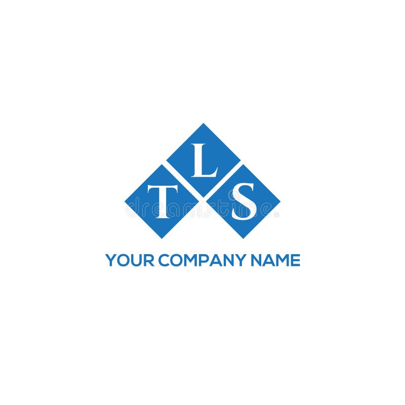 TLS Letter Logo Design on WHITE Background. TLS Creative Initials ...