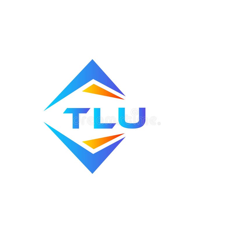 TLU Abstract Technology Logo Design on White Background. TLU Creative ...