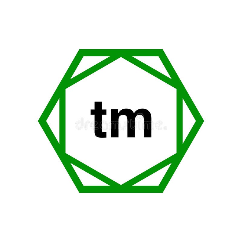 TM Company Name in Diamond Shape. TM Monogram Stock Vector ...