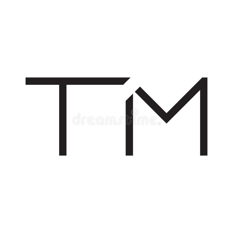 Tm Initial Letter Vector Logo Icon Stock Vector - Illustration of ...