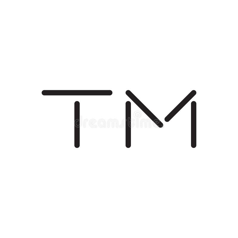 Tm Initial Letter Vector Logo Icon Stock Vector - Illustration of ...