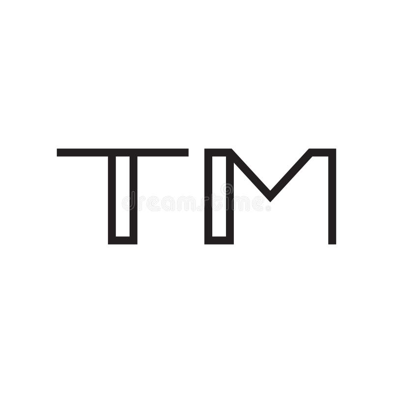 Tm Initial Letter Vector Logo Icon Stock Vector - Illustration of ...