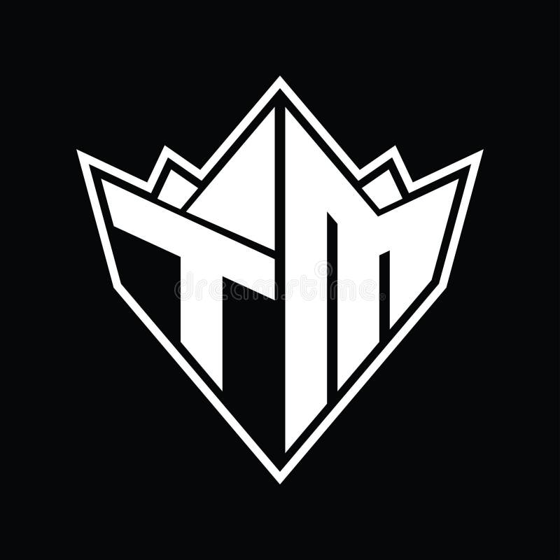 TM Logo Monogram Design Template Stock Vector - Illustration of brand ...