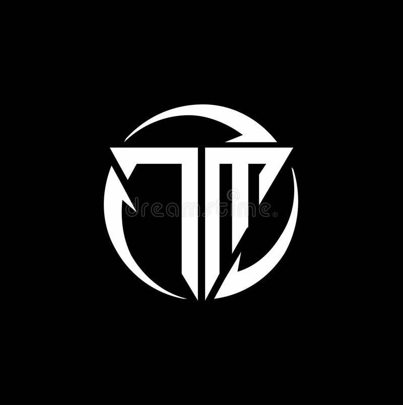 TM Logo Monogram Design Template Stock Vector - Illustration of graphic ...