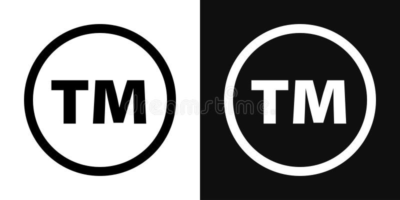 TM trademark icon stock vector. Illustration of white - 330167313