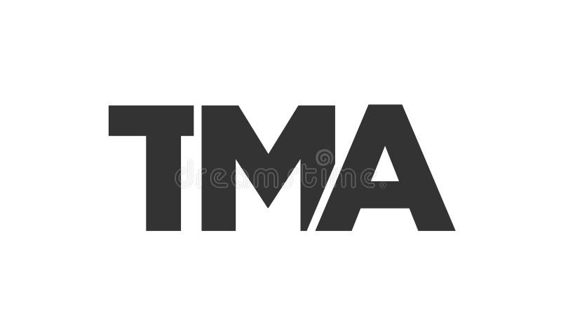 TMA Logo Design Template with Strong and Modern Bold Text. Initial ...