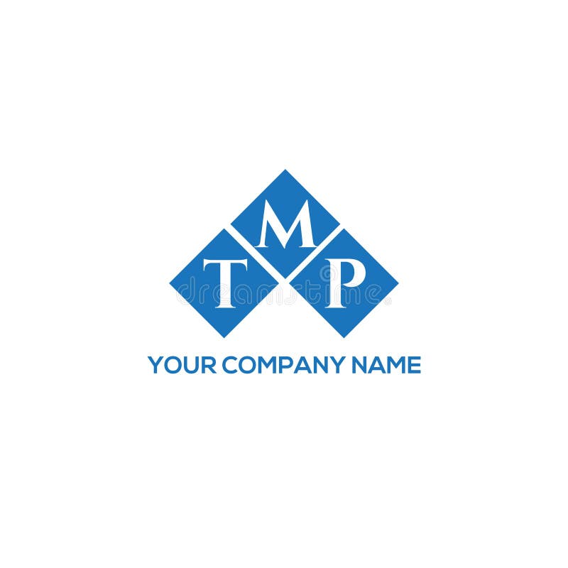 TMP Letter Logo Design on WHITE Background. TMP Creative Initials ...