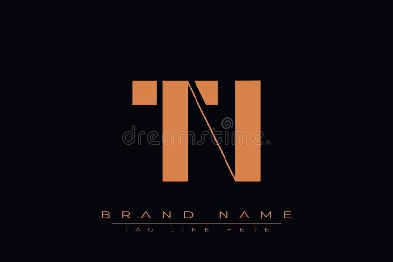 TN Initial Letter Logo Design Stock Vector - Illustration of vector ...