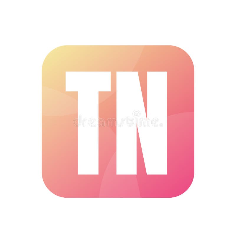 TN Letter Logo Design with Simple Style Stock Vector - Illustration of ...