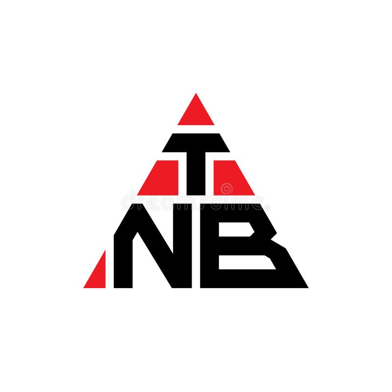 TNB Triangle Letter Logo Design with Triangle Shape. TNB Triangle Logo ...