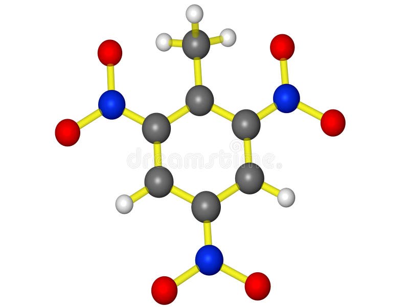 El Trinitrotolueno Es Un Compuesto Químico Ilustración del Vector ...