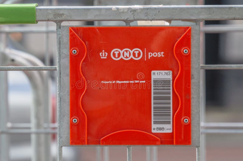 TNT-Posten Logo at Amsterdam the Netherlands 2019 Redaktionelles ...
