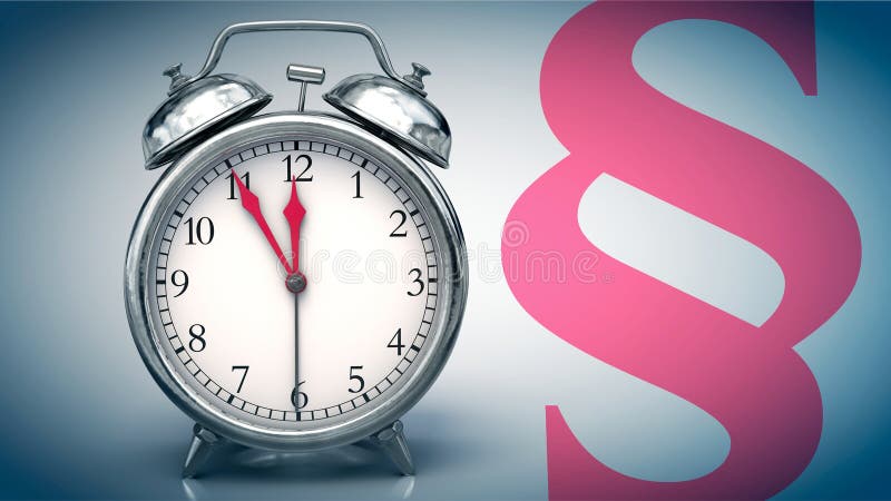 5 To 12 on Alarm Clock and Paragraph Symbol Stock Illustration ...