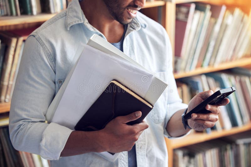 To Be Something Youve Got To Know Some Things. a Man Using a Smartphone ...