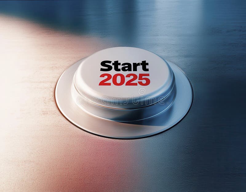 2025 is about To Begin! a Button Labeled 2025 Start, Marking the ...
