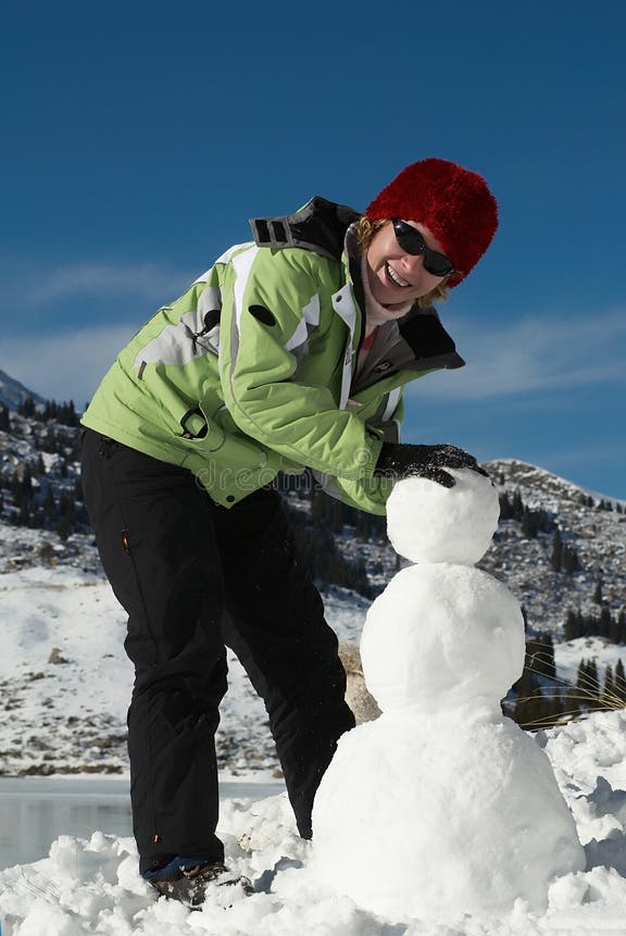 To a build snowman stock image. Image of snows, building - 3720809