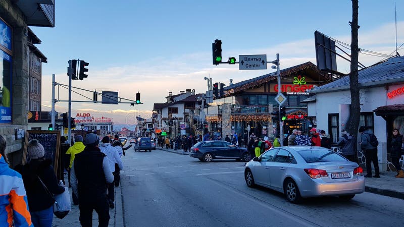 To Center editorial stock image. Image of bansko, people - 107366784