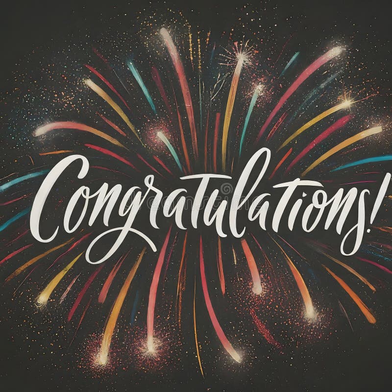 The Word "congradulation" on a Suitable Background. Stock Illustration ...