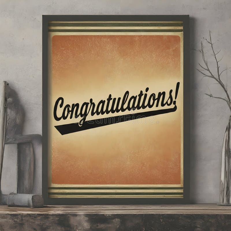 The Word "congradulation" on a Suitable Background. Stock Illustration ...