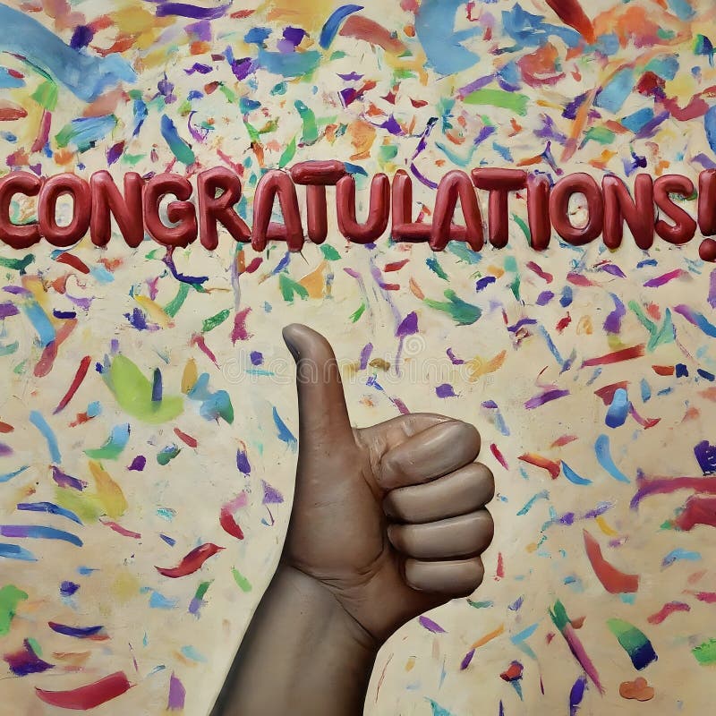 The Word "congradulation" on a Suitable Background. Stock Illustration ...