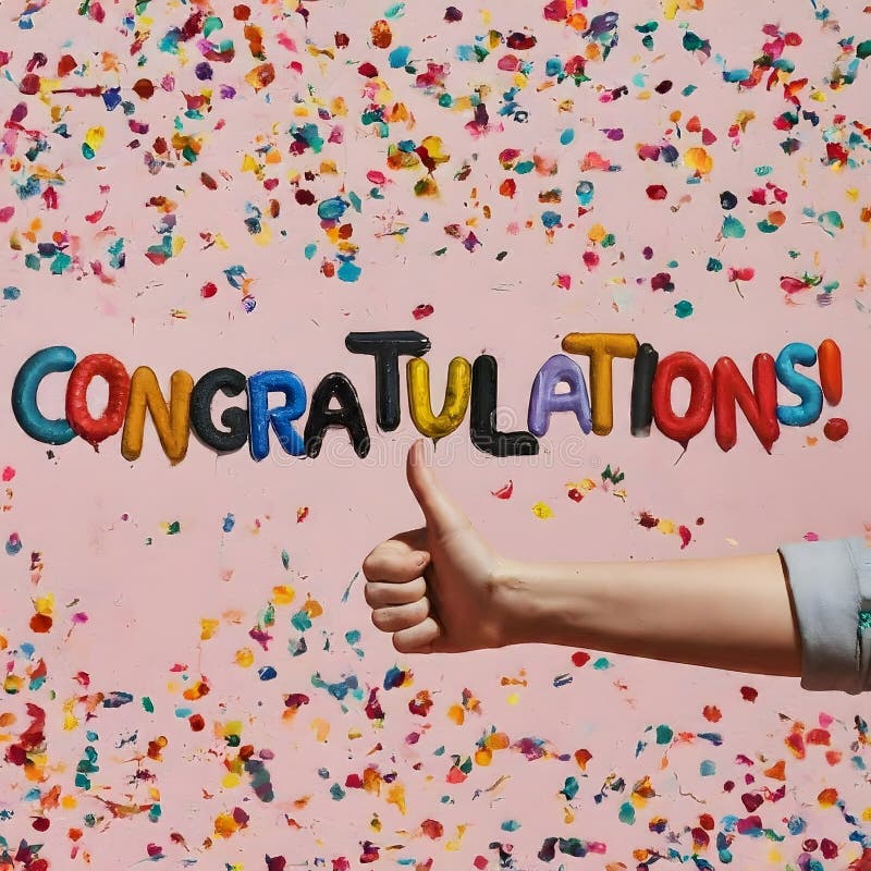 The Word "congradulation" on a Suitable Background. Stock Illustration ...