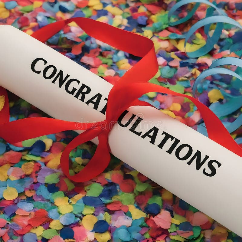 The Word "congradulation" on a Suitable Background. Stock Illustration ...