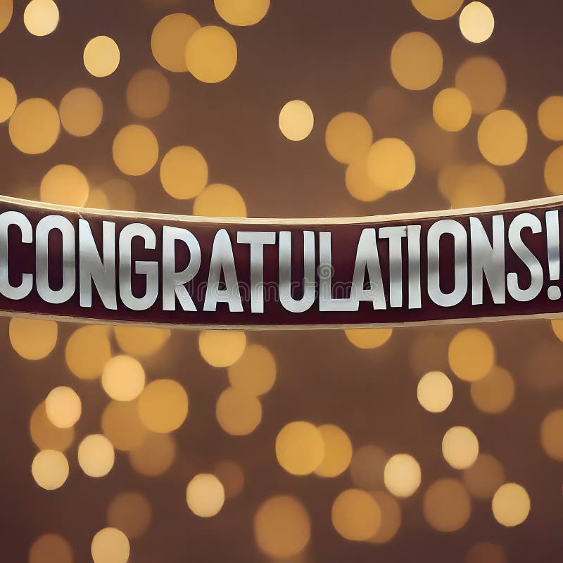 The Word "congradulation" on a Suitable Background. Stock Illustration ...