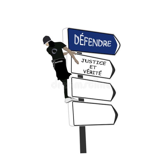 To Defend Justice and Truth Stock Vector - Illustration of justice ...