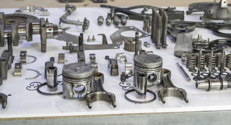 To Dismantle for Repair Old Diesel Engine Stock Image - Image of ...