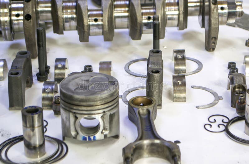 To Dismantle for Repair Old Diesel Engine Stock Image - Image of iron ...