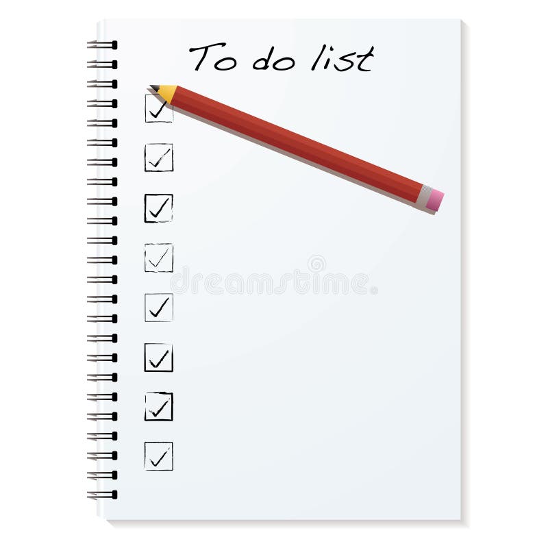 To do binder stock illustration. Illustration of document - 12115250