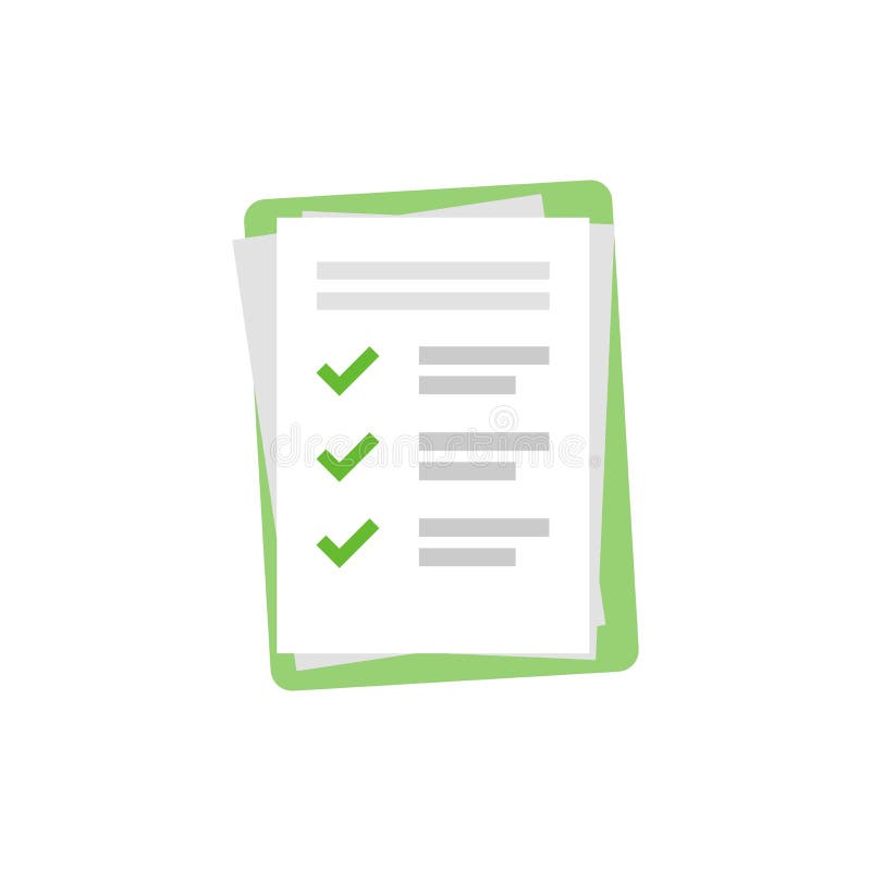 To-do Check List with Ticks and Points. Clipboard with Check Marks ...