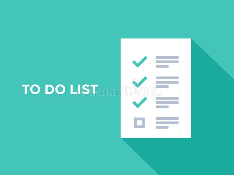 To Do Checklist or Planning List Vector Tasks Stock Vector ...
