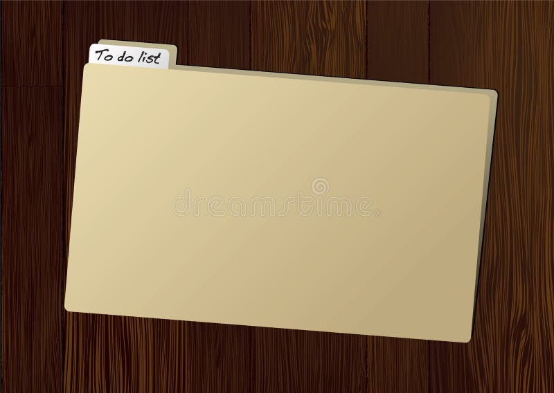 To do folder stock vector. Illustration of empty, organize - 12203390