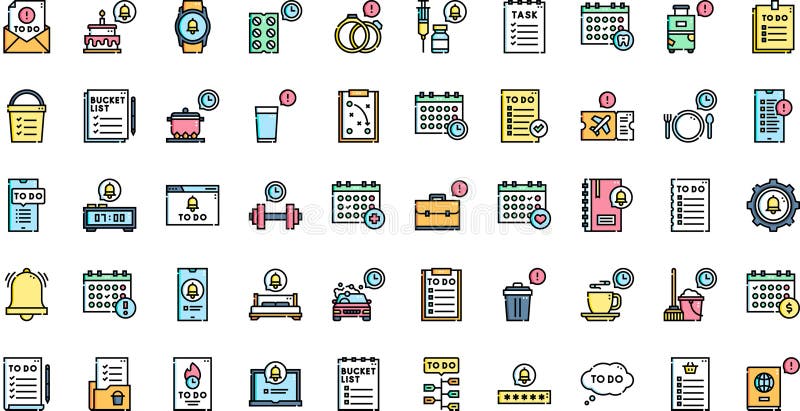 To Do Icons High-Quality Vector Icons Collection with Editable Stroke ...