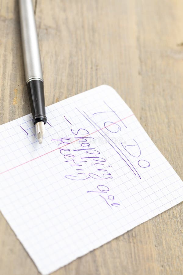 To Do Letter Advice and Pen Stock Image - Image of message, sheet ...