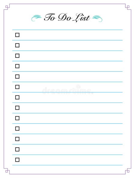 Check Off List Stock Illustrations – 640 Check Off List Stock ...