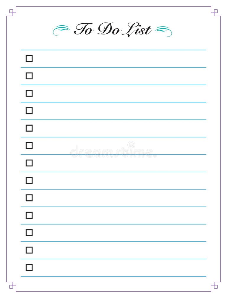 Check Off List Stock Illustrations – 640 Check Off List Stock ...