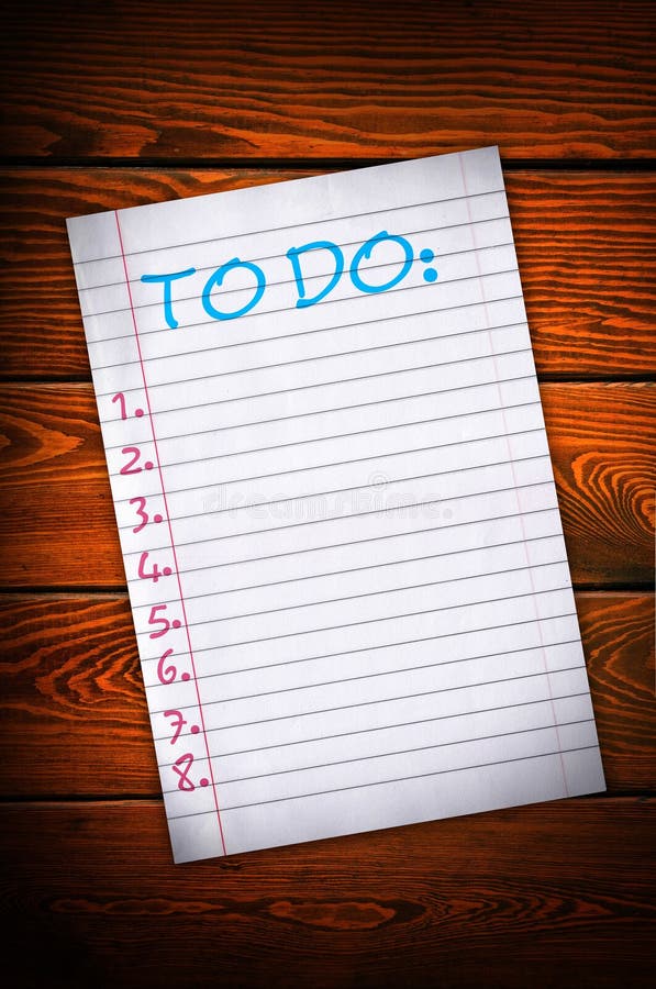 To do list stock image. Image of life, home, write, keys - 612961