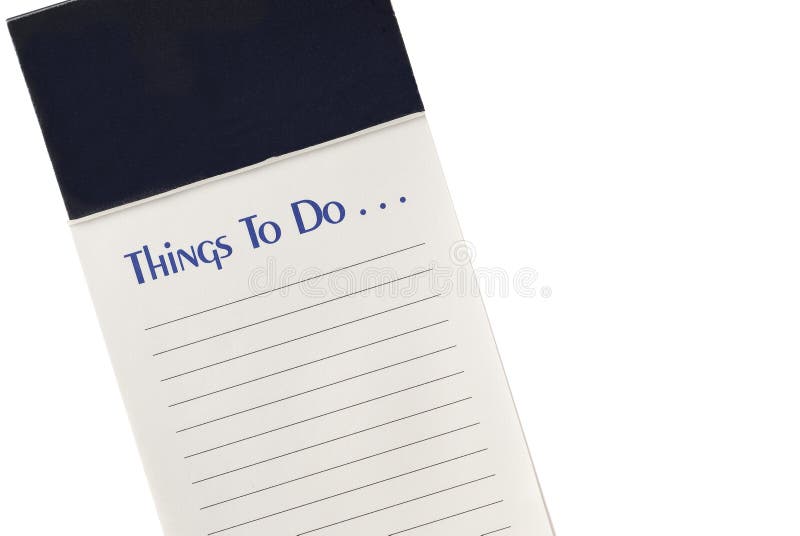 To Do List Note Pad On White Picture. Image: 6254387