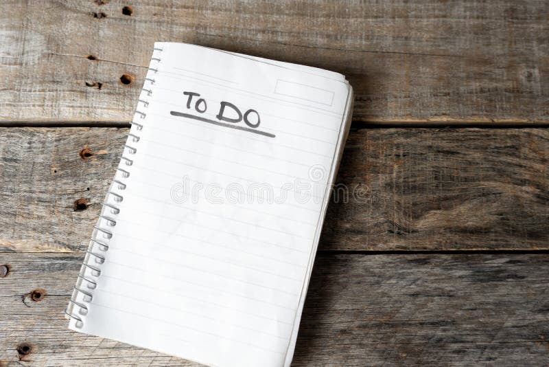 To Do List Blank Written with Black Marker on Notebook Stock Image ...