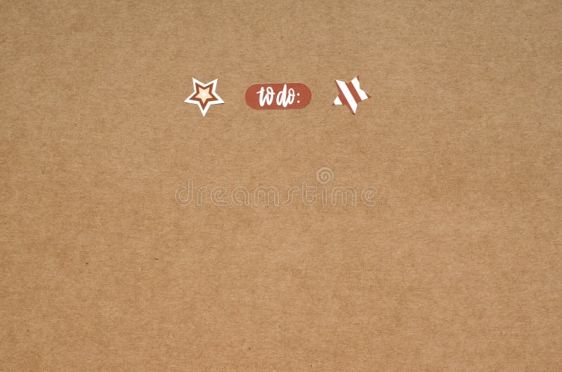 To Do List on Brown Craft Paper Background Stock Image - Image of grain ...