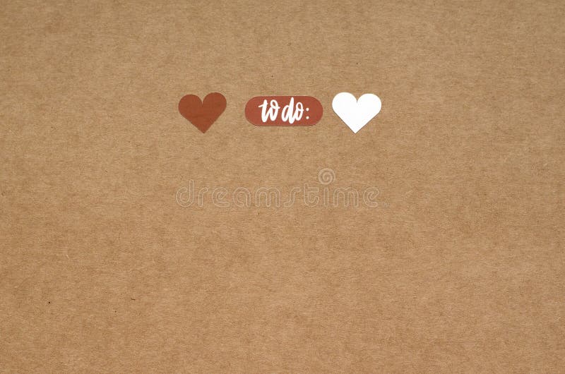 To Do List on Brown Craft Paper Background Stock Image - Image of ...