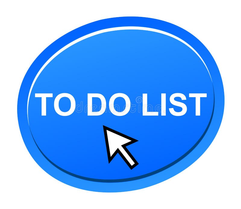 To do list button stock vector. Illustration of click - 121754282