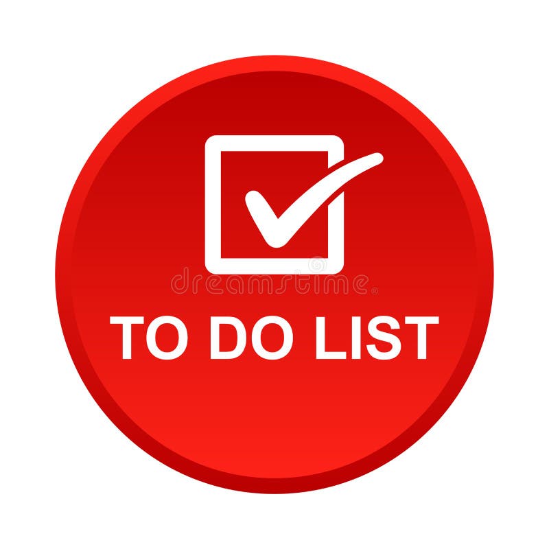 To do list button stock vector. Illustration of element - 121753860