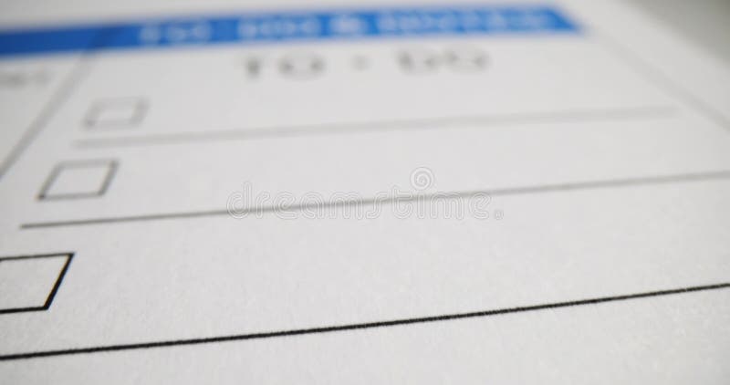 To Do List with Check Boxes on Notebook Page in Office Stock Video ...