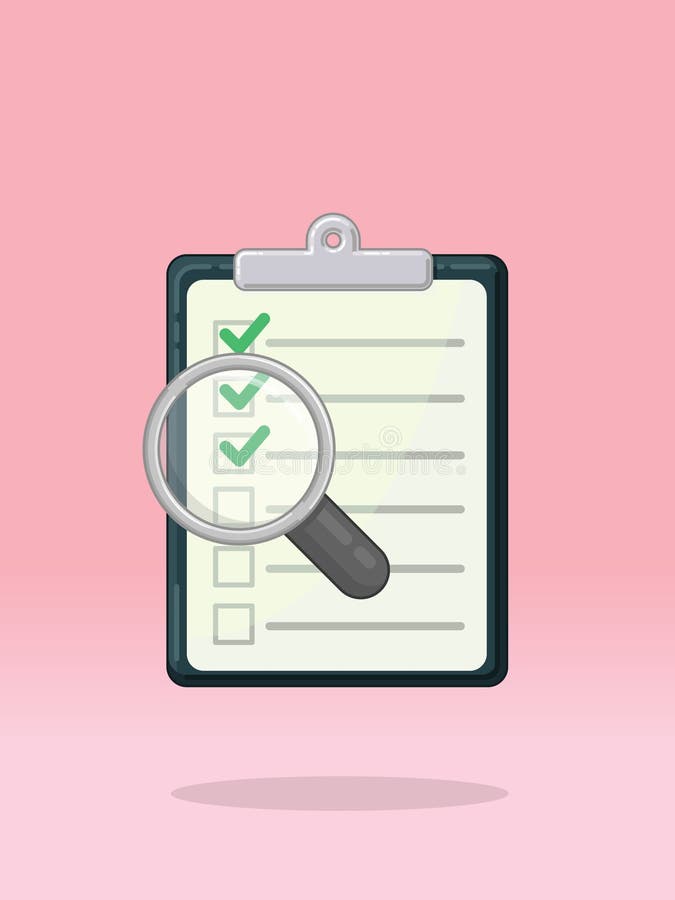 To Do List Checking Completed Jobs Stock Vector - Illustration of ...